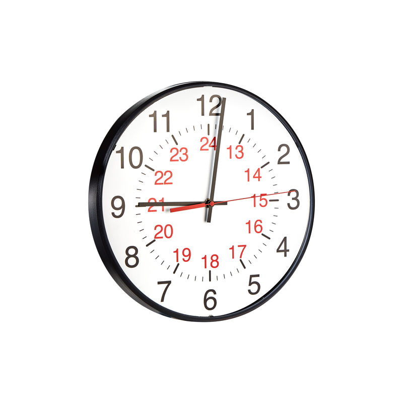 12" diameter PoE analog clock, single sided
