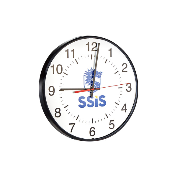 12" diameter PoE analog clock, single sided