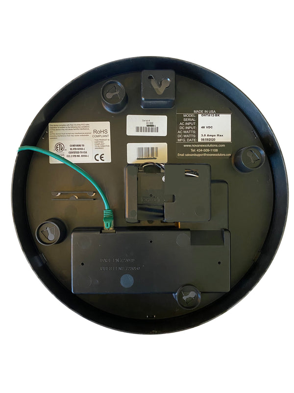 12" diameter PoE analog clock, single sided