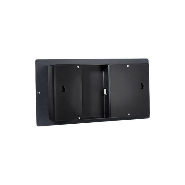 Four digit PoE clock, recessed mounting, red LEDs